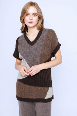 Женский жилет из пуха яка Геральда купить с быстрой доставкой | KHAN ...